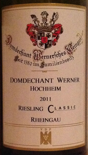 2010 Domdechant Werner Riesling Hochheim Classic, Germany, Rheingau ...