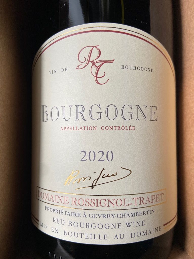 2021 Domaine Rossignol Trapet Bourgogne, France, Burgundy, Bourgogne ...