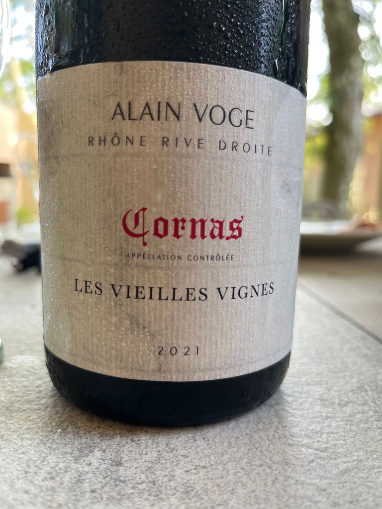 2021 Alain Voge Cornas Les Vieilles Vignes, France, Rhône, Northern ...
