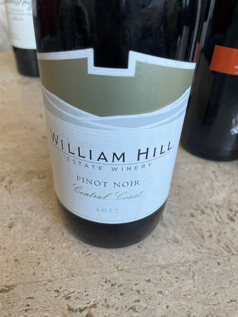 2017 William Hill Winery Pinot Noir, USA, California, Central Coast ...