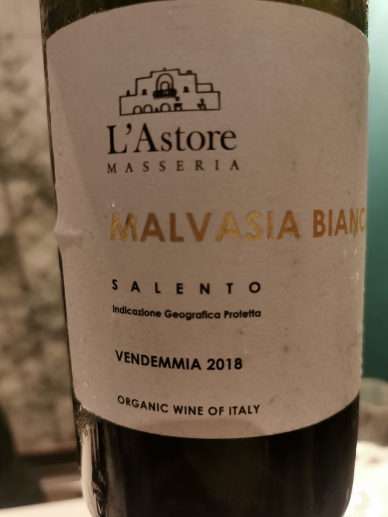 2018 L'Astore Masseria Malvasia Bianca Salento IGT, Italy, Puglia ...