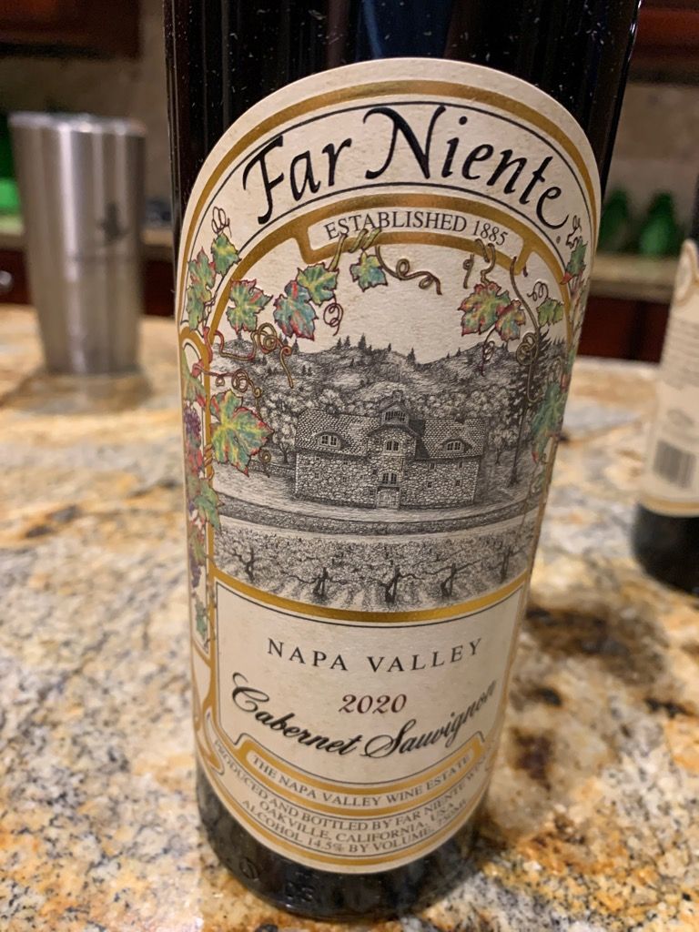 2020 Far Niente Cabernet Sauvignon Napa Valley, USA, California, Napa ...
