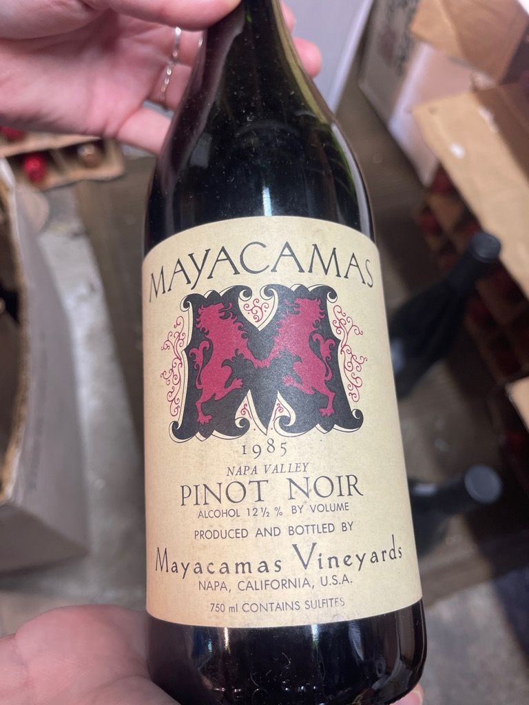 1983 Mayacamas Vineyards Pinot Noir, USA, California, Napa Valley ...