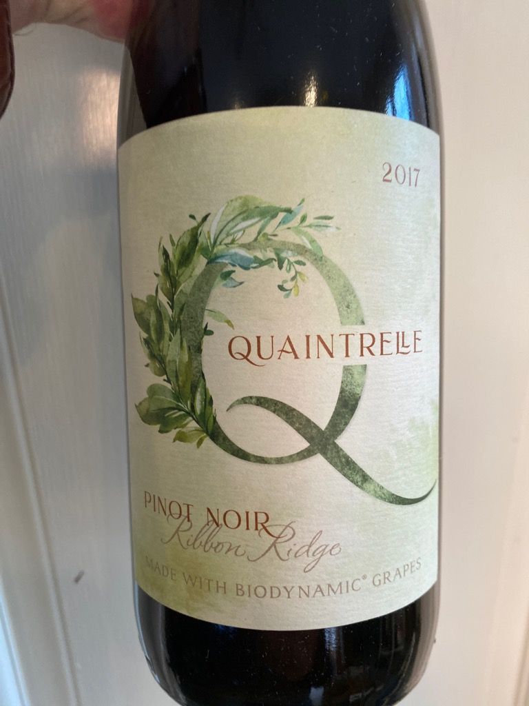2017 Quaintrelle Pinot Noir Ribbon Ridge, USA, Oregon, Willamette ...