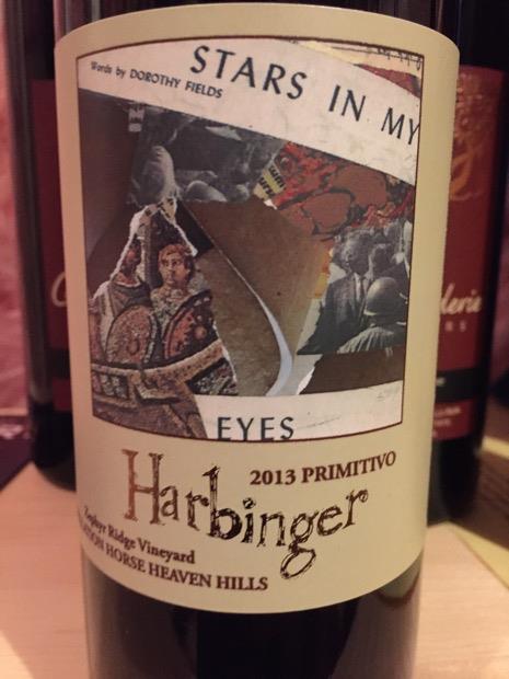 2013 Harbinger Winery Primitivo Zephyr Ridge Vineyard, USA, Washington ...