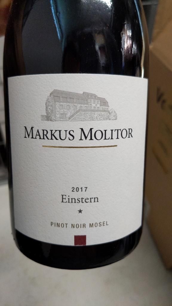 2017 Markus Molitor Pinot Noir Einstern*, Germany, Mosel Saar Ruwer ...