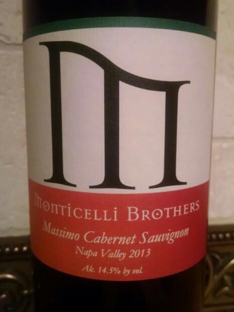 2015 Monticelli Brothers Cabernet Sauvignon "Massimo", USA, California ...