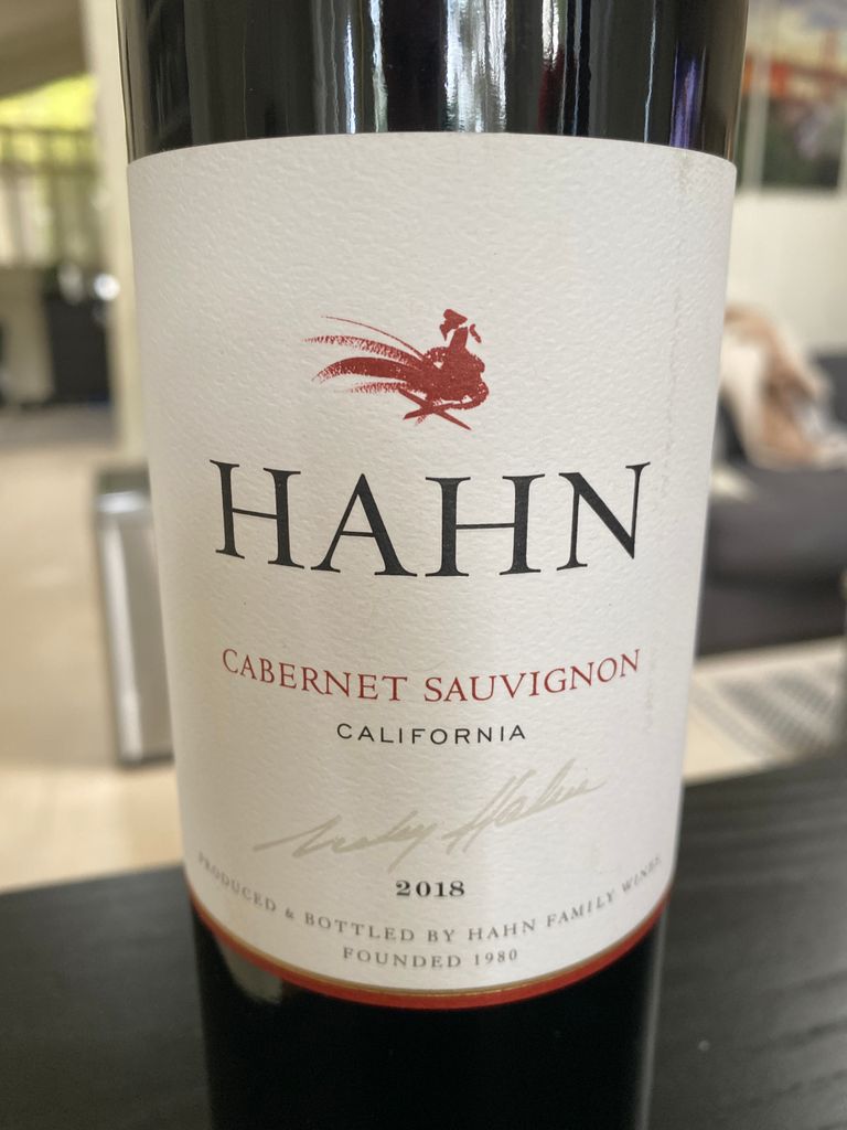 2018 Hahn Cabernet Sauvignon, USA, California - CellarTracker