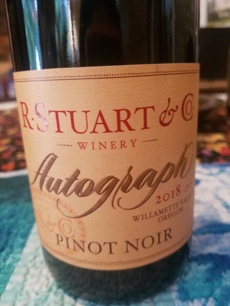 2018 R. Stuart & Co. Pinot Noir Autograph, USA, Oregon, Willamette ...