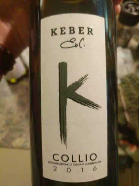 2016 Edi Keber Collio Bianco, Italy, Friuli-Venezia Giulia, Collio ...