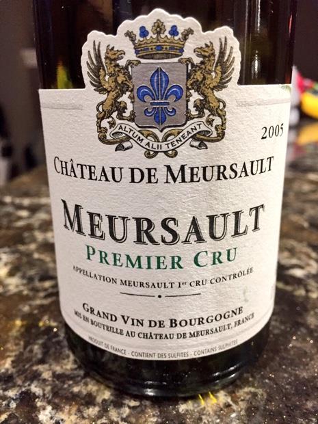 2005 Domaine du Chateau de Meursault Meursault 1er Cru, France ...