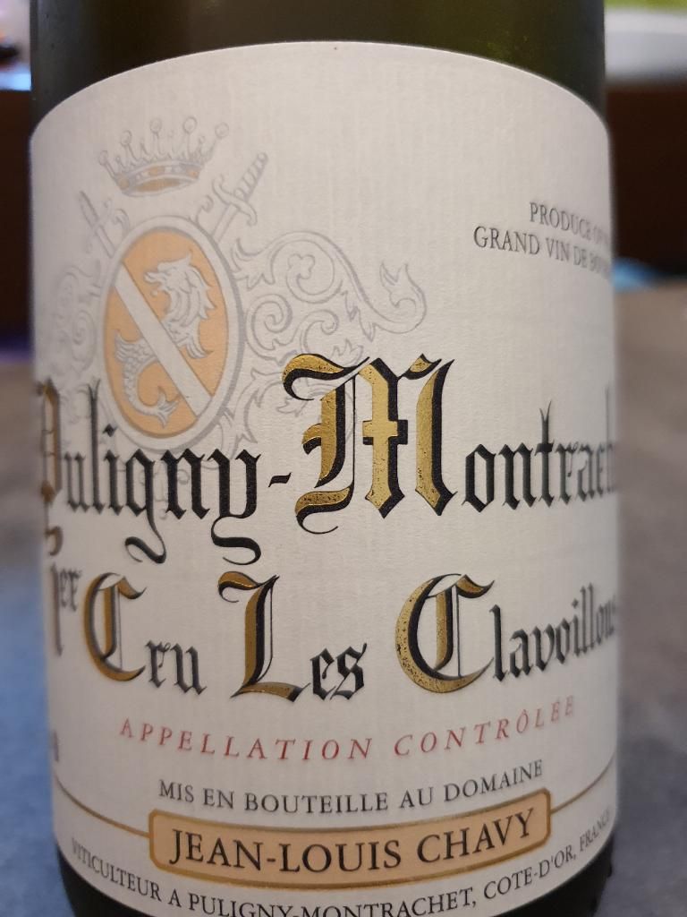 2018 Jean-Louis Chavy Puligny-Montrachet 1er Cru Clavoillon, France ...