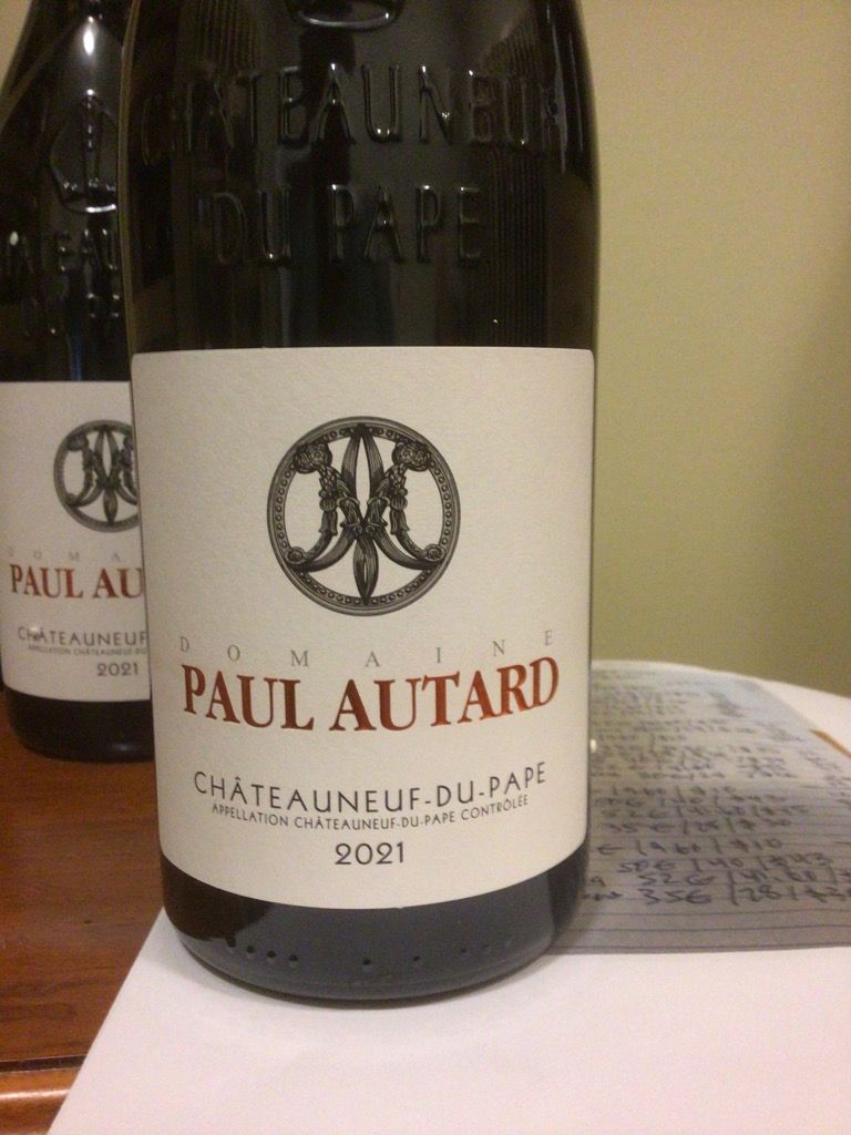 2021 Domaine Paul Autard Châteauneuf-du-Pape, France, Rhône, Southern ...