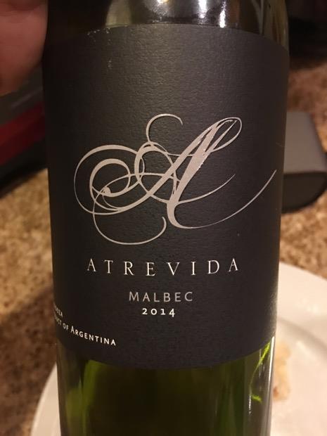 2014 Manos Negras Malbec Atrevida, Argentina, Mendoza, Valle de Uco ...