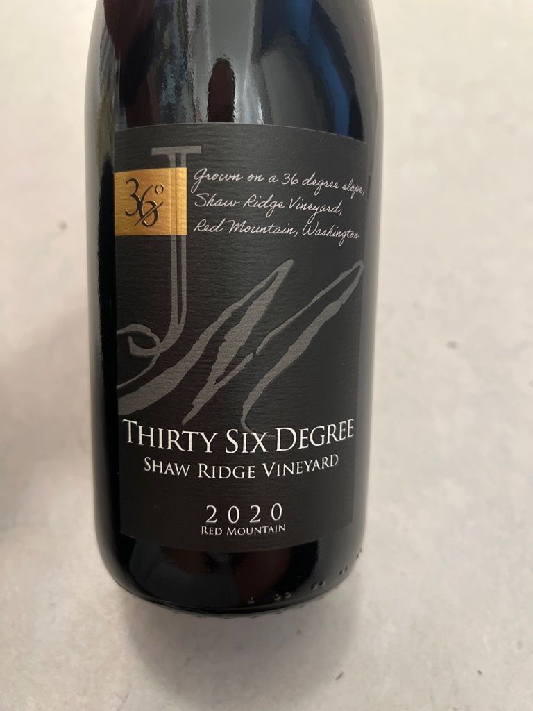 2020 JM Cellars Thirty Six Degree Shaw Ridge Vineyard, USA, Washington ...