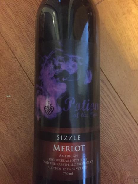 NV Dalice Elizabeth Merlot Sizzle Potion of the Vine, USA, Connecticut ...
