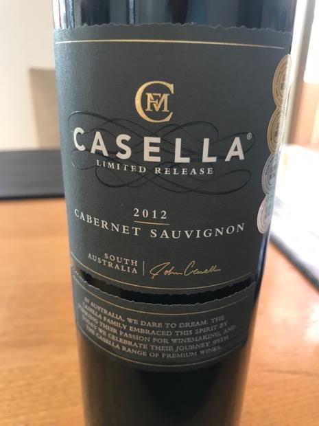 2012 Casella Wines Cabernet Sauvignon Limited Release, Australia, South ...