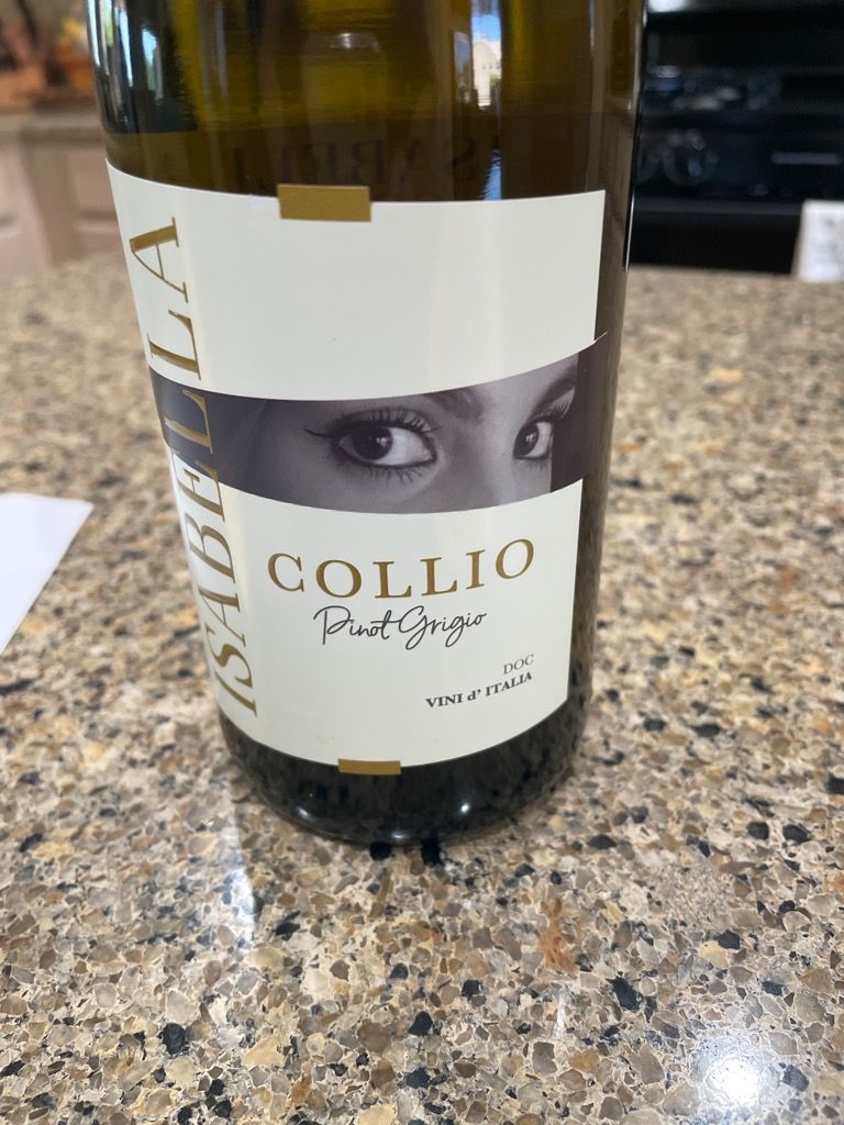 2020 Isabella Collio Pinot Grigio Isabella, Italy, Friuli-Venezia ...