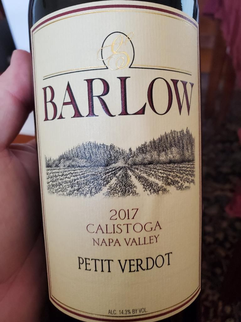 2017 Barlow Vineyards Petit Verdot, USA, California, Napa Valley ...