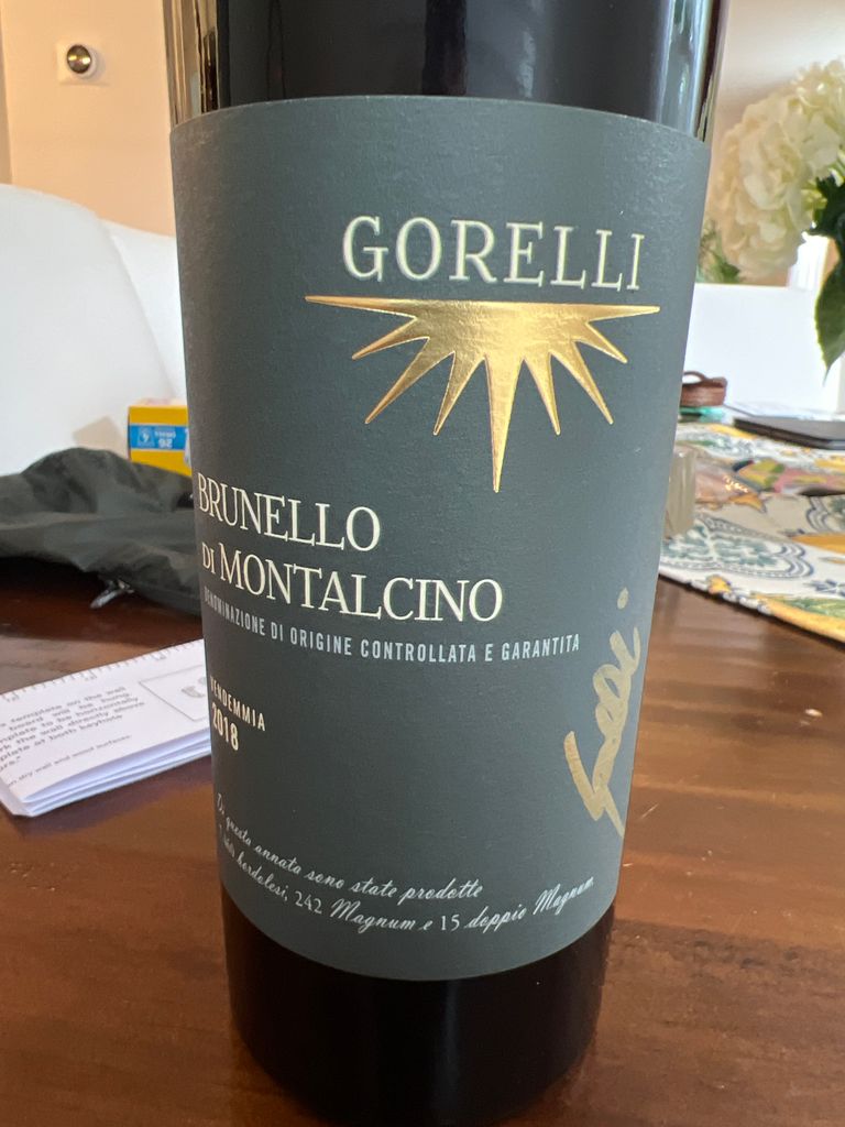 2012 Giuseppe Gorelli Brunello di Montalcino, Italy, Tuscany ...