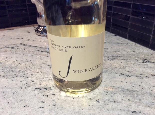 2014 J Vineyards & Winery Pinot Gris Russian River Valley, USA ...