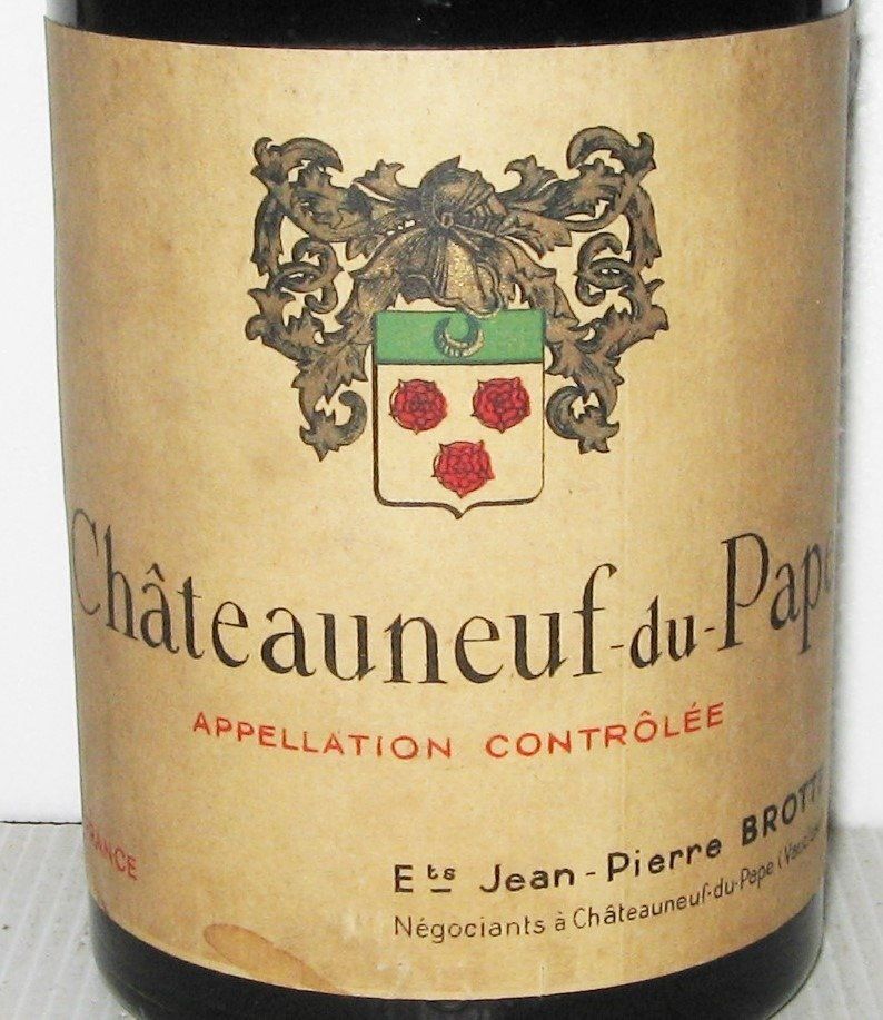 1976 Jean Pierre Brotte Châteauneuf-du-Pape Vaucluse, France, Rhône ...