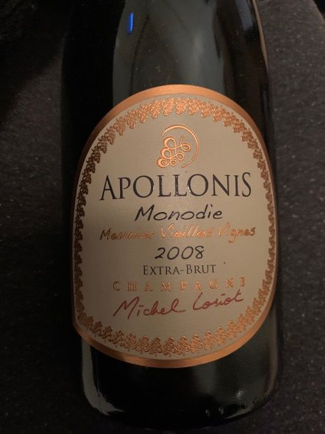 2008 Apollonis (Michel Loriot) Champagne Monodie Meunier Vieilles ...