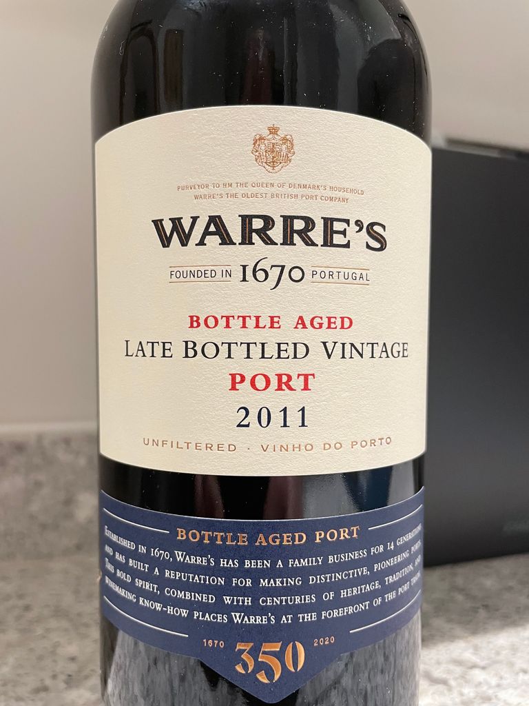 2011 Warre Porto Late Bottled Vintage Bottle Aged Unfiltered, Portugal ...