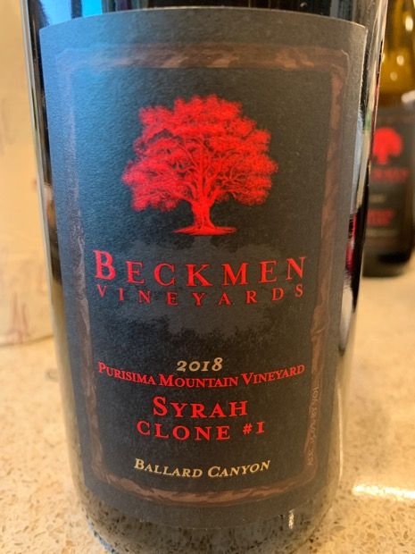 2018 Beckmen Vineyards Syrah Clone #1 Purisima Mountain Vineyard, USA ...