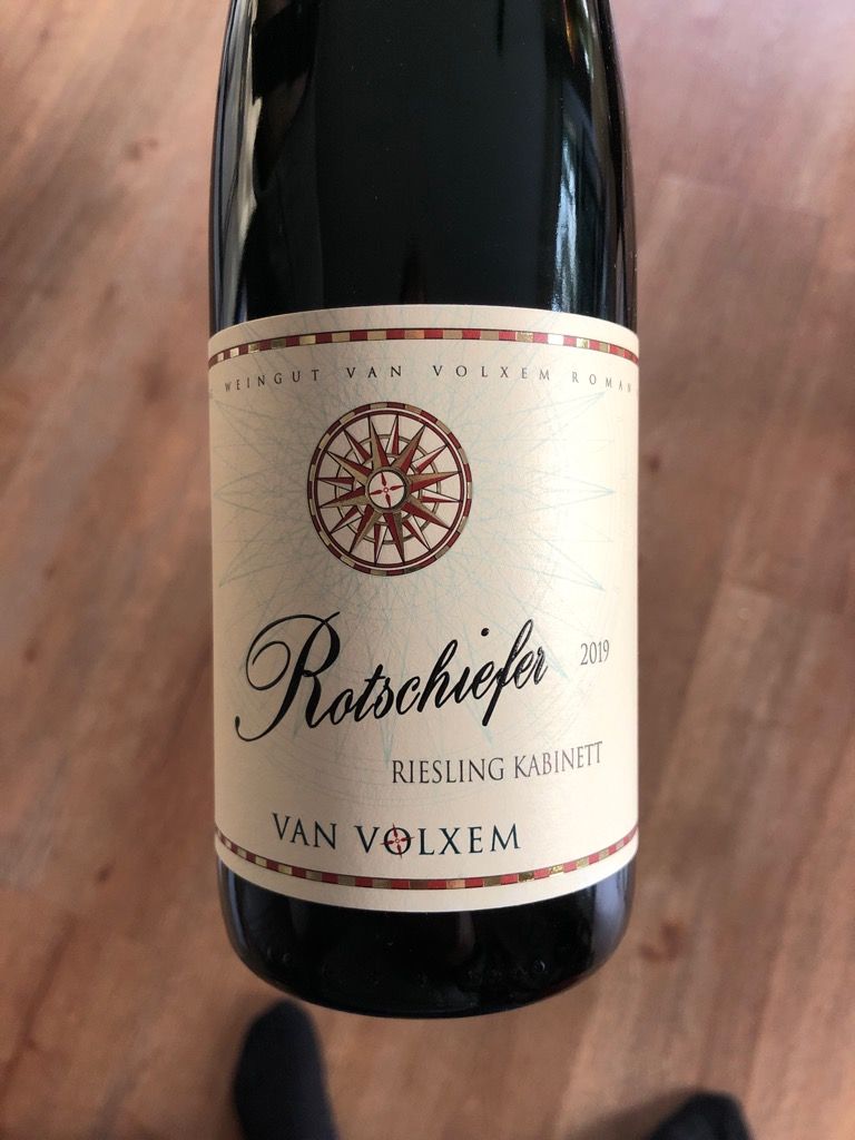 2019 Van Volxem Riesling Rotschiefer Kabinett, Germany, Mosel Saar ...