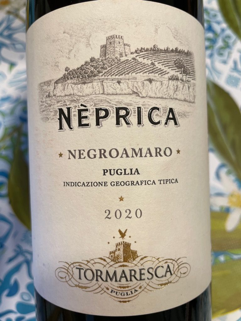 2020 Tormaresca Negroamaro Nèprica Puglia IGT, Italy, Puglia, Puglia ...