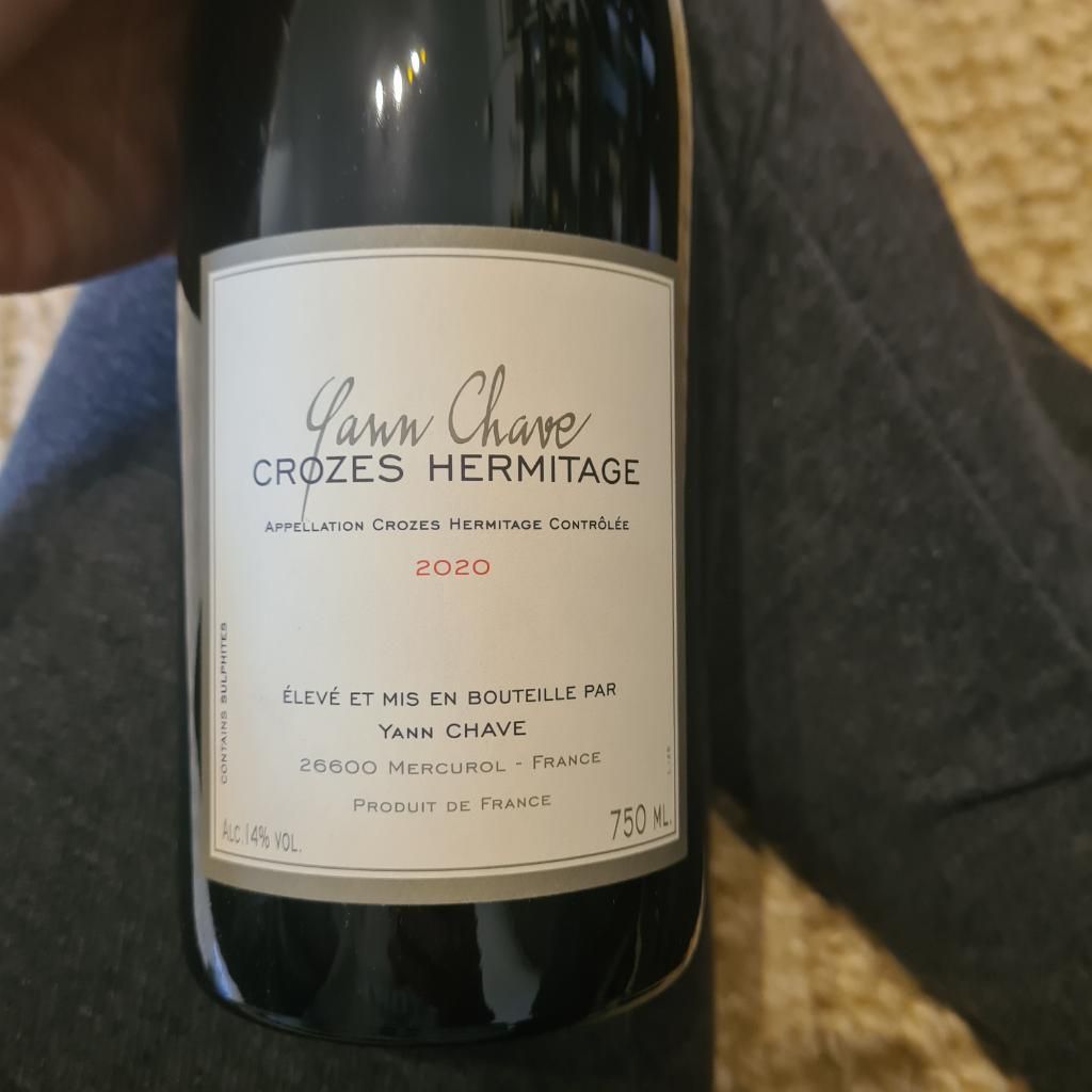 2020 Yann Chave Crozes-Hermitage Blanc, France, Rhône, Northern Rhône ...