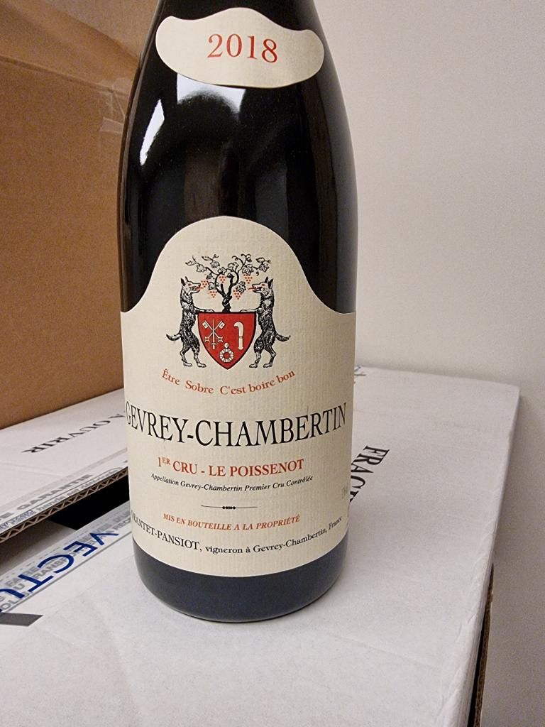 2018 Geantet-Pansiot Gevrey-Chambertin 1er Cru Poissenot, France ...