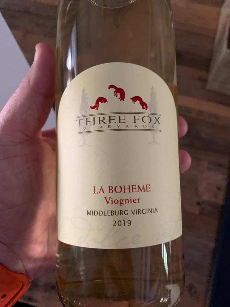 2022 Three Fox Vineyards Viognier La Bohème, USA, Virginia - CellarTracker