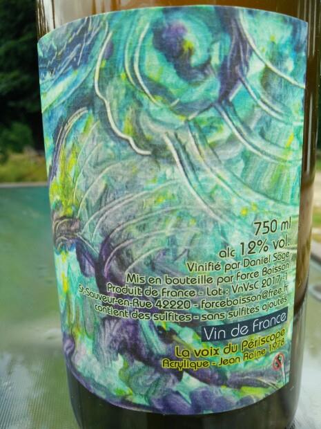 2017 Daniel Sage Vin de France La Voix du Périscope, France, Vin de ...