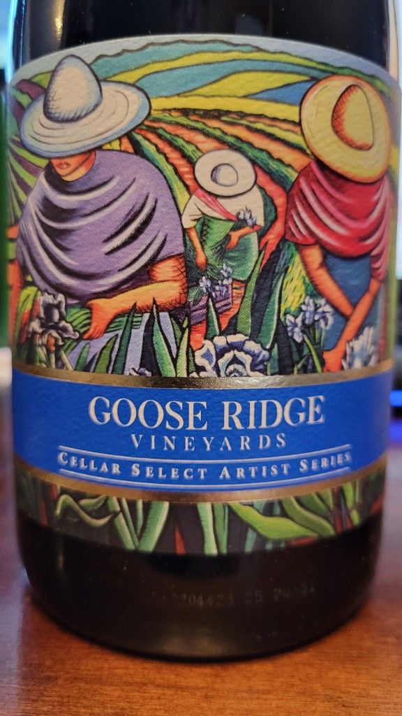 2021 Goose Ridge Vineyards Syrah Cellar Select Artist Series, USA ...