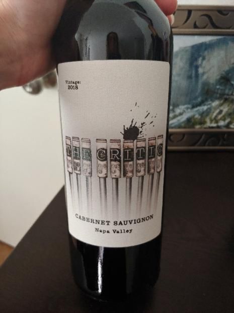 2018 Critical Vineyards Cabernet Sauvignon The Critic, USA, California ...