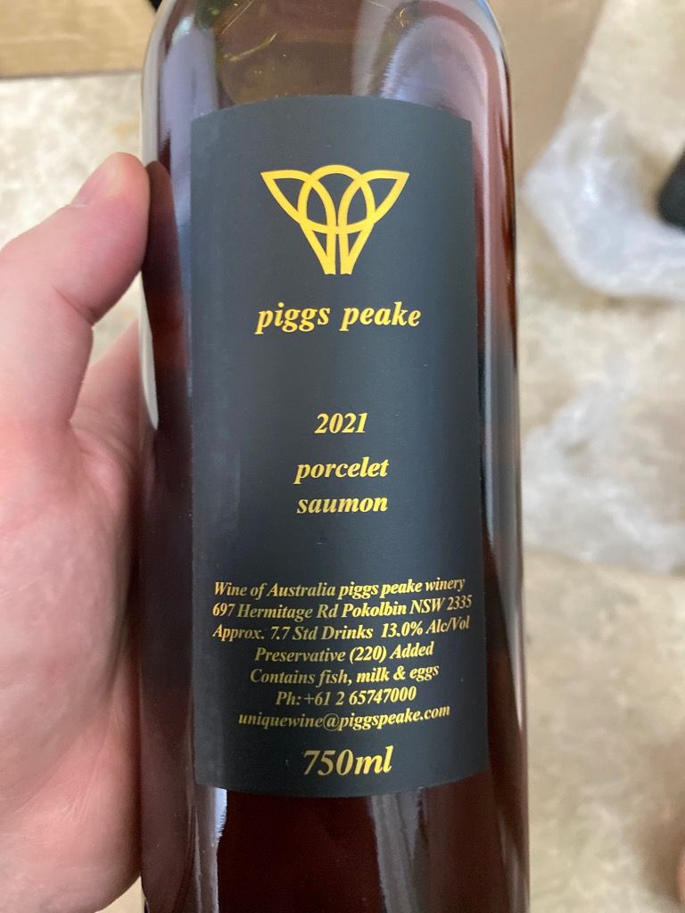 2022 Piggs Peake Petit Verdot Porcelet Saumon, Australia, New South ...