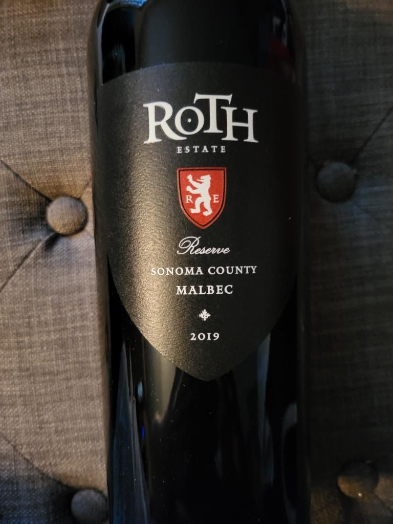 2019 Roth Estate Malbec Reserve, USA, California, Sonoma County ...