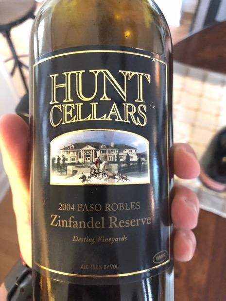 2004 Hunt Cellars Zinfandel Reserve Destiny Vineyards, USA, California ...