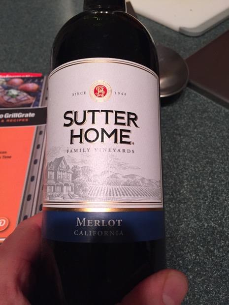 NV Sutter Home Winery Merlot Family Vineyards, USA, California ...
