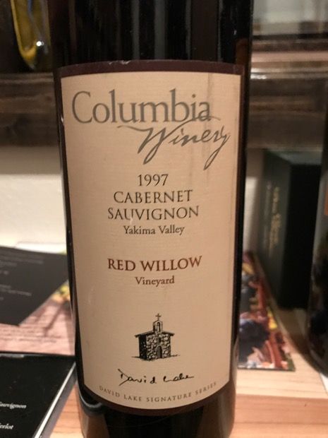 1995 Columbia Winery Cabernet Sauvignon 30th Anniversary David Lake ...