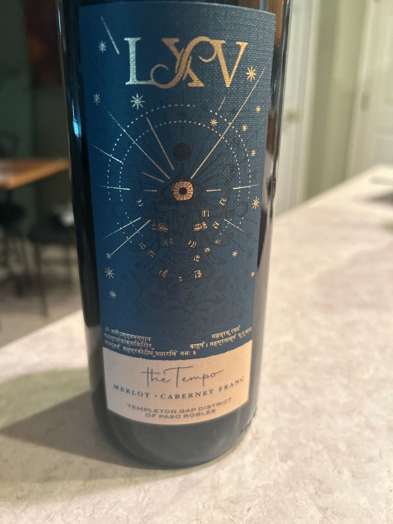 2021 LXV Wine The Tempo, USA, California, Central Coast, Paso Robles ...