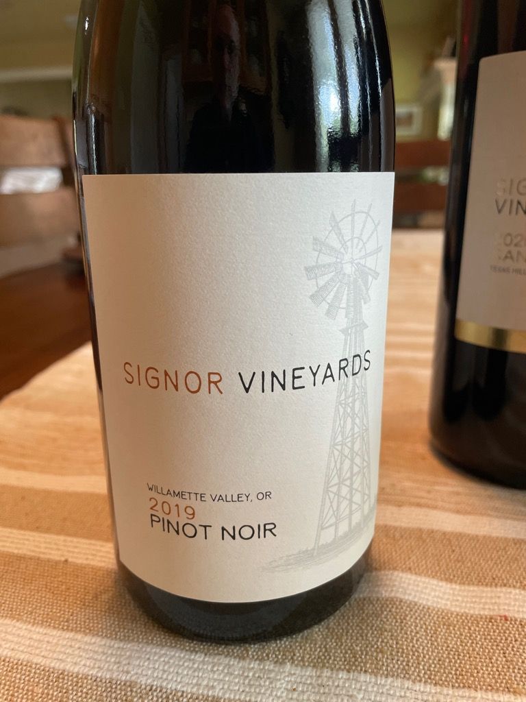 2019 Signor Vineyards Pinot Noir, USA, Oregon, Willamette Valley ...