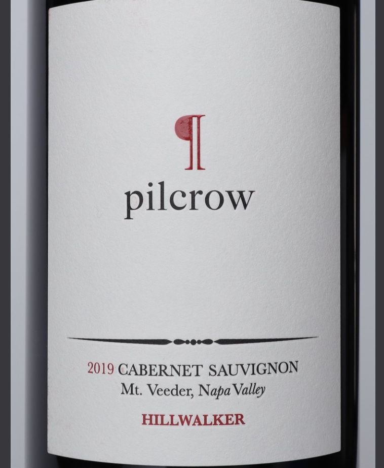 2019 Pilcrow Cabernet Sauvignon Hillwalker, USA, California, Napa ...