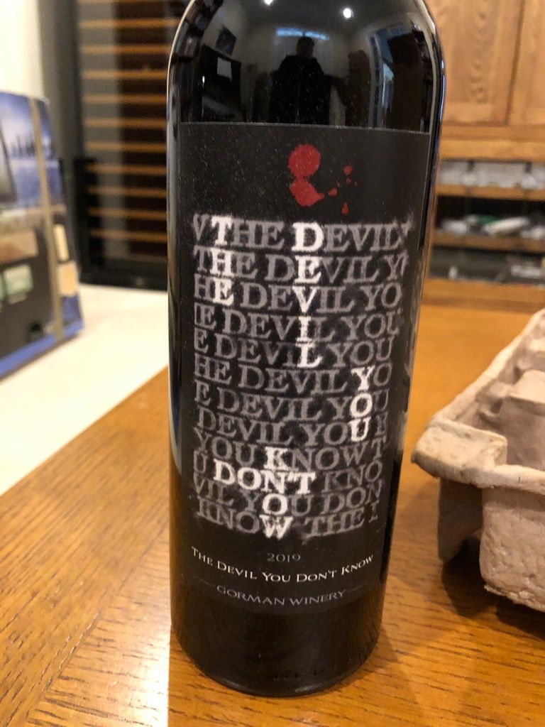 2020 Gorman Winery The Devil You Don't Know, USA, Washington, Columbia ...