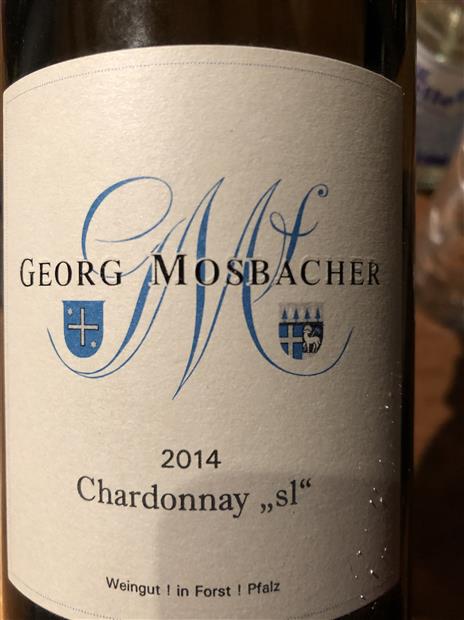 2023 Georg Mosbacher Chardonnay "SL", Germany, Pfalz - CellarTracker