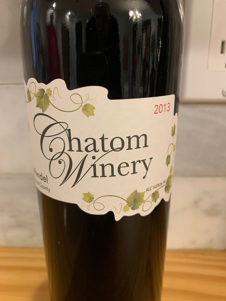 2016 Chatom Winery Zinfandel, USA, California, Sierra Foothills ...