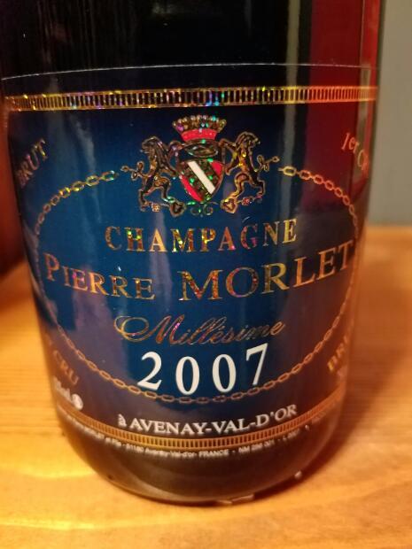 2007 Pierre Morlet Champagne Premier Cru Brut Grande Réserve, France ...