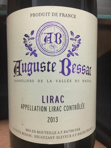 2013 Auguste Bessac Lirac, France, Rhône, Southern Rhône, Lirac ...